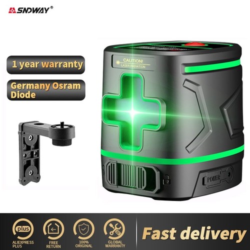 Laser Level 2 Lines Self-Leveling Horizontal and Vertical Cross Green ...