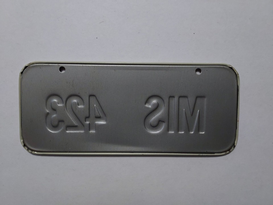 1979 MS MISSISSIPPI POST HONEYCOMB CEREAL MINI License Plate Embossed ...