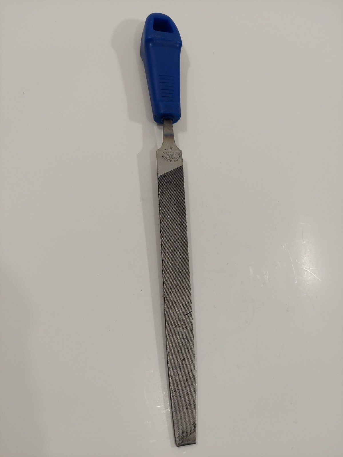 Mill Bastard File, 8 Inch W/Blue Handle, Nicholson | eBay