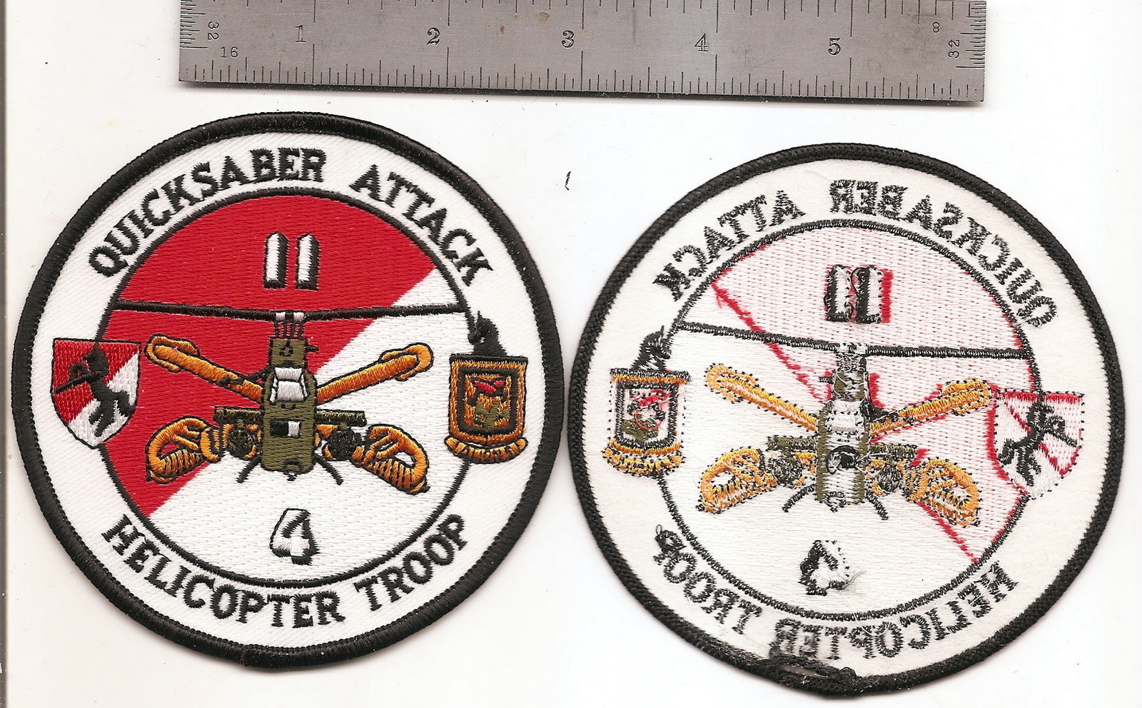 #242 US ARMY 11TH CAV 4TH SQD PATCH "QUICKSABER ATTACK" | eBay