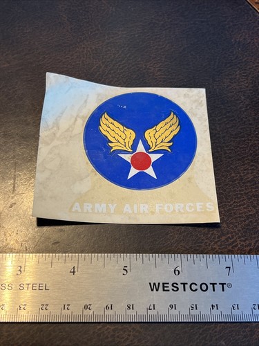 Vintage NOS WW2 Era US Military Decal Army Air Forces | eBay
