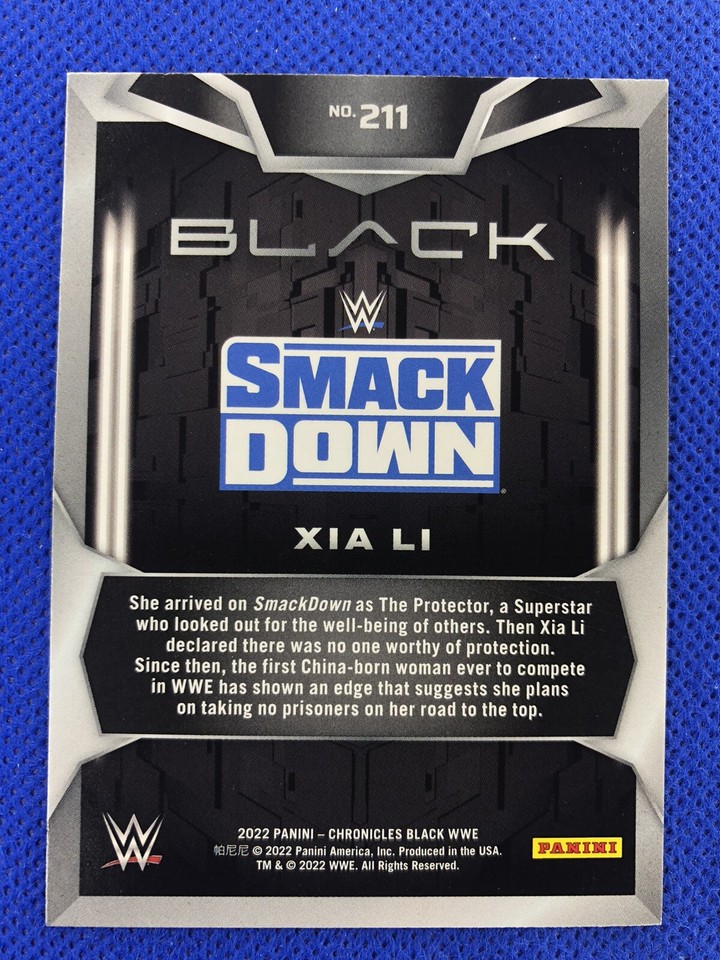 2022 #211 Xia Li Panini Chronicles Black WWE SmackDown | eBay
