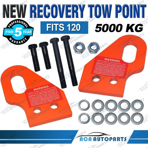 Heavy Duty Rated Recovery Tow Points for Toyota Prado 120 Series 5T 4WD ...