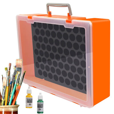 Model Paint Organizer Pigment Bottle Storage Suitcase Holds 88pcs ...
