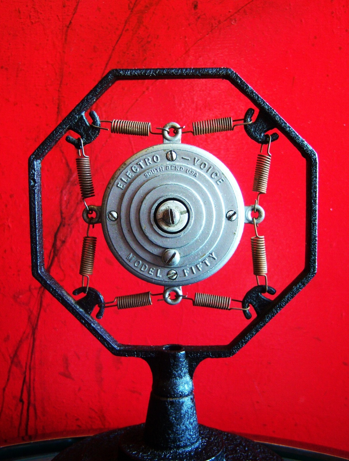 Vintage RARE 1940's Electro Voice model 50 carbon spring microphone w ...