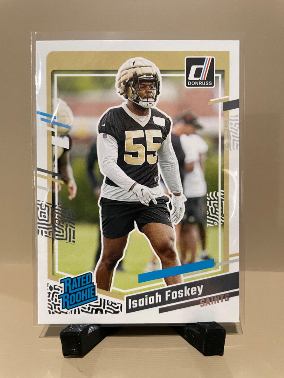 2023 PANINI DONRUSS ISAIAH FOSKEY #373 RATED ROOKIE NEW ORLEANS SAINTS ...