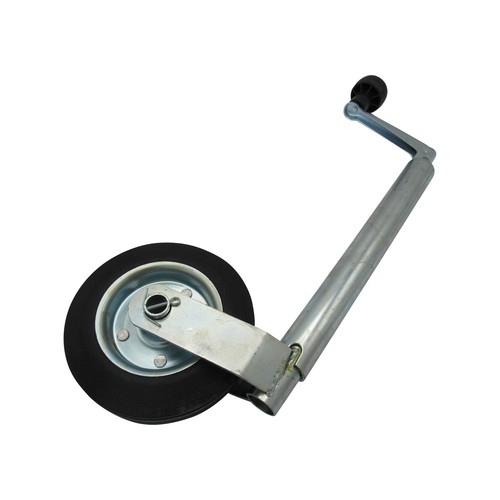 Heavy Duty Jockey Wheel 34MM (Metal Rim Wind Up Handle Trailer Caravan ...