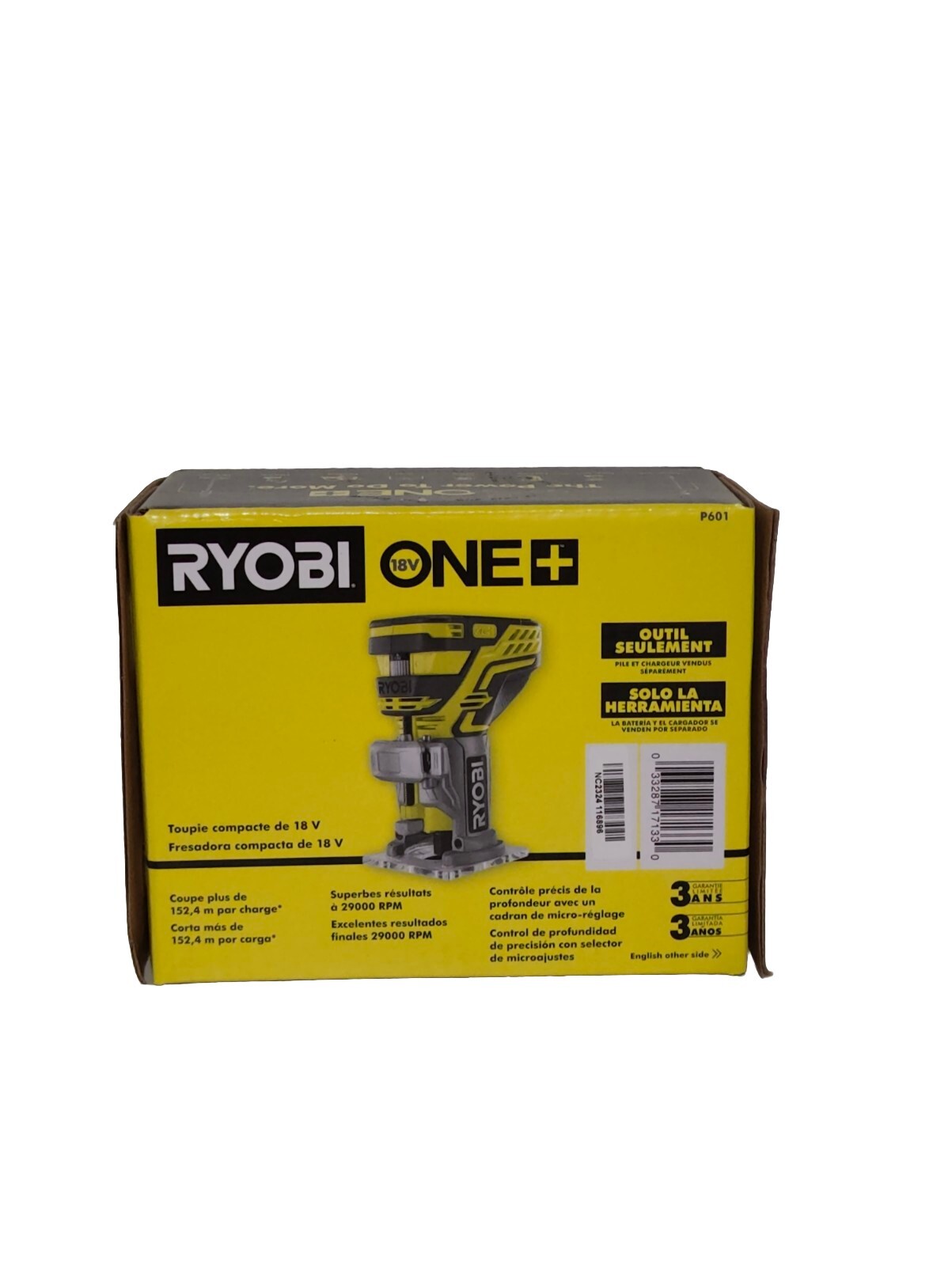 RYOBI P601 ONE+ 18V Cordless Fixed Base Trim Router (Tool Only) P601 | eBay