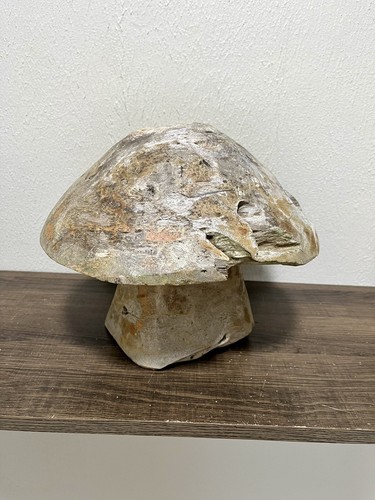 Vtg Large Carved Tall Wood Mushroom Art Decor Sculpture Statute ...