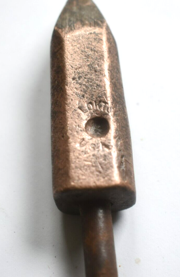 vintage HANDLE&HEAD marked Lokton brand soldering iron copperhead ...