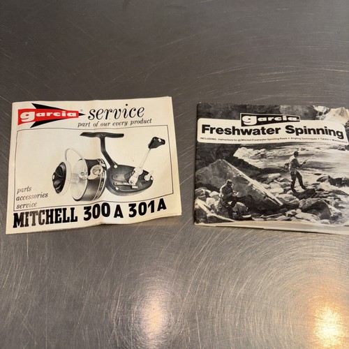 Vintage Garcia Mitchell 300A 301A Spinning Reel Papers 1970’s | eBay