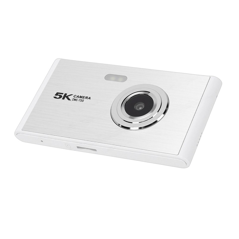 Silver 5K Digital Camera 72MP HD Ultra Thin Autofocus 16X Digital Zoom ...