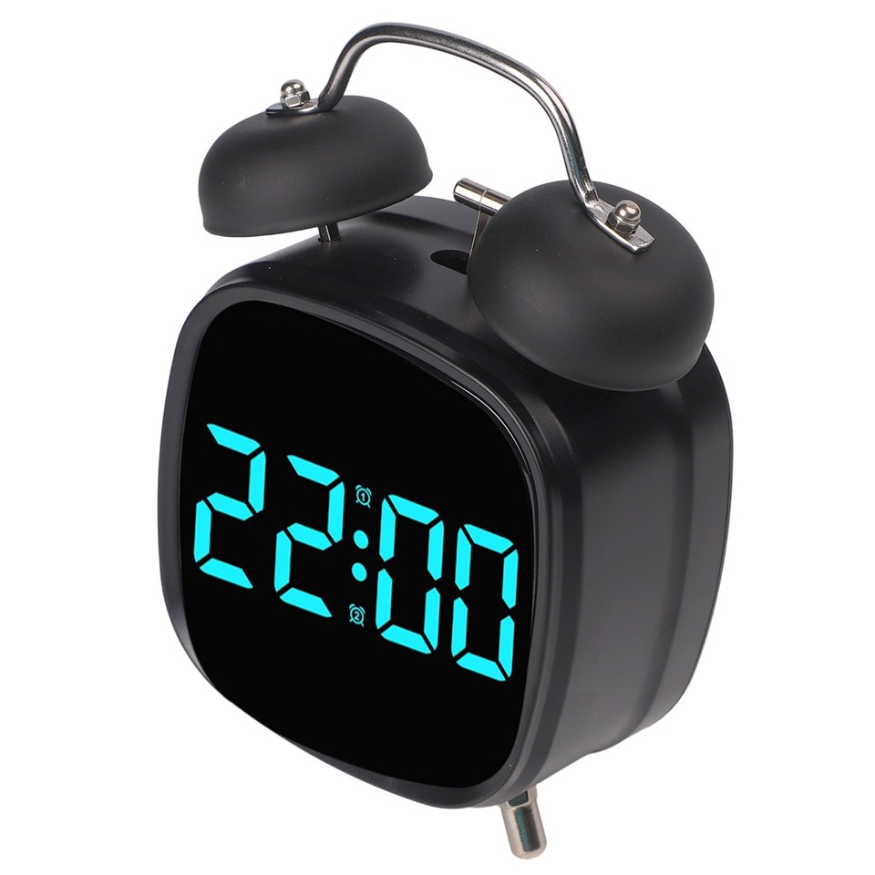 4 Inch LED Twin Bell Alarm Clock for Effective Up at For Home or Office ...