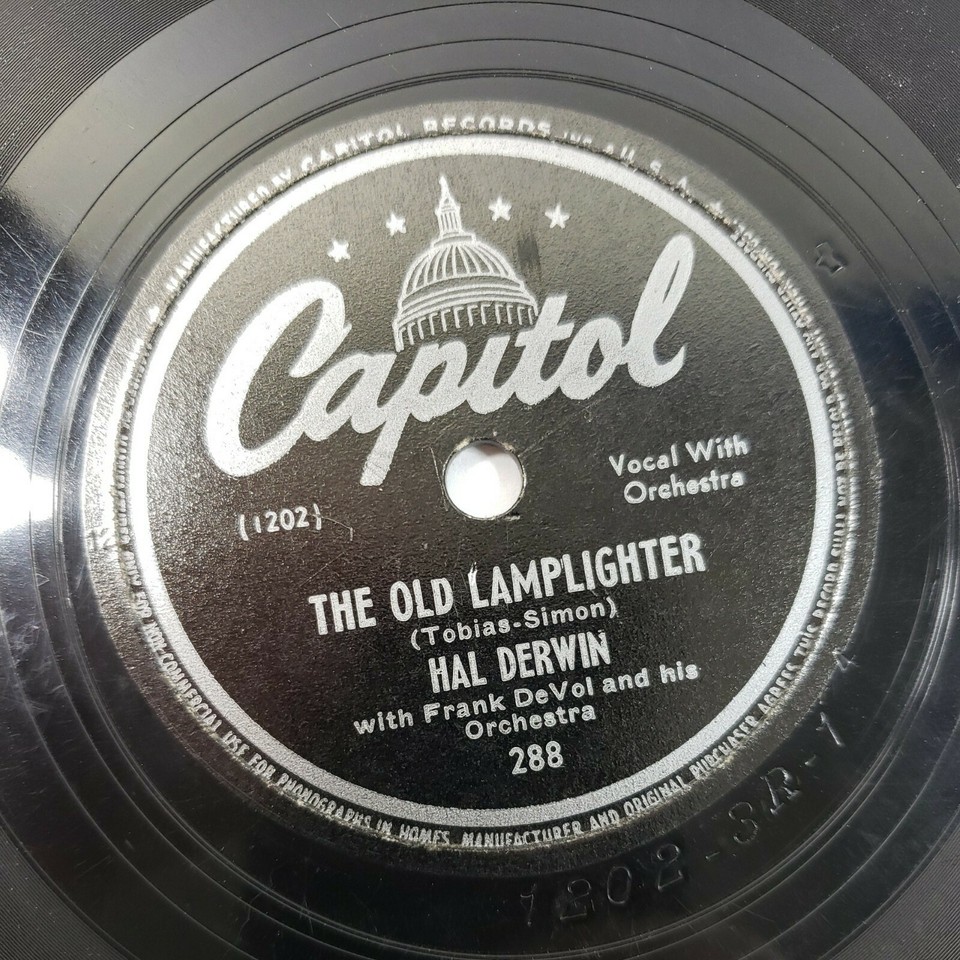 Hal Derwin Guess I'll Get the Papers / Old Lamplighter Capitol 78 E ...