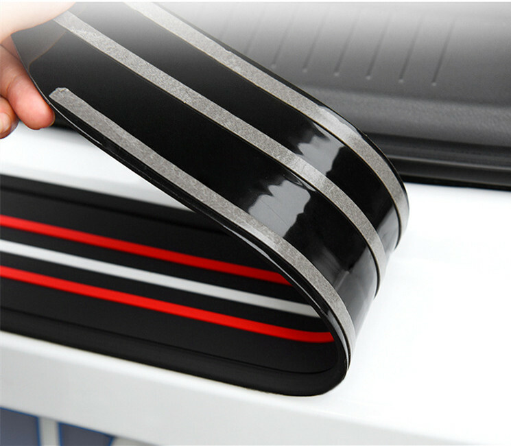 1x Car Trunk Protector Sill Scuff Cover Edge Sport Scratch Clear Rubber ...