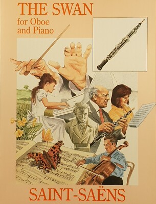 The Swan for Oboe and Piano Sheet Music Arrangement Book by Saint-Saens ...