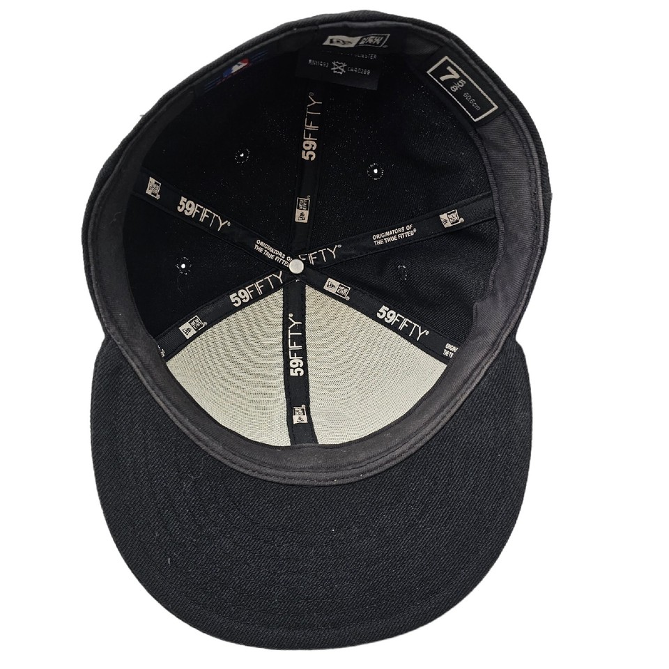 Philadelphia Phillies Big Logo Hat 7 5/8 New Era 5950 Black MLB Fitted ...