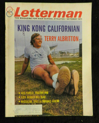 1974 TERRY ALBRITTON LETTERMAN MAGAZINE for HIGH SCHOOL ATHLETES | eBay