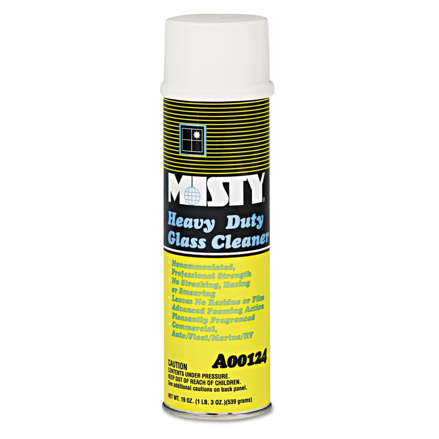 MISTY Heavy Duty Glass Cleaner and plexiglass, Aerosol spray, 19 oz | eBay