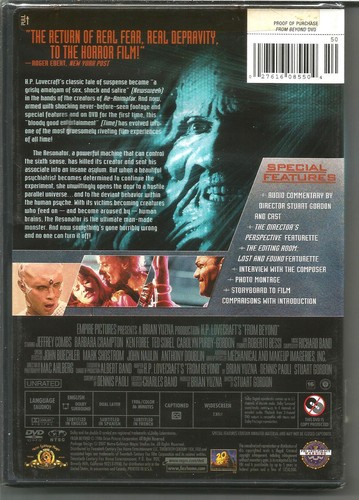 From Beyond (DVD, 2007, Unrated Directors Cut) for sale online | eBay