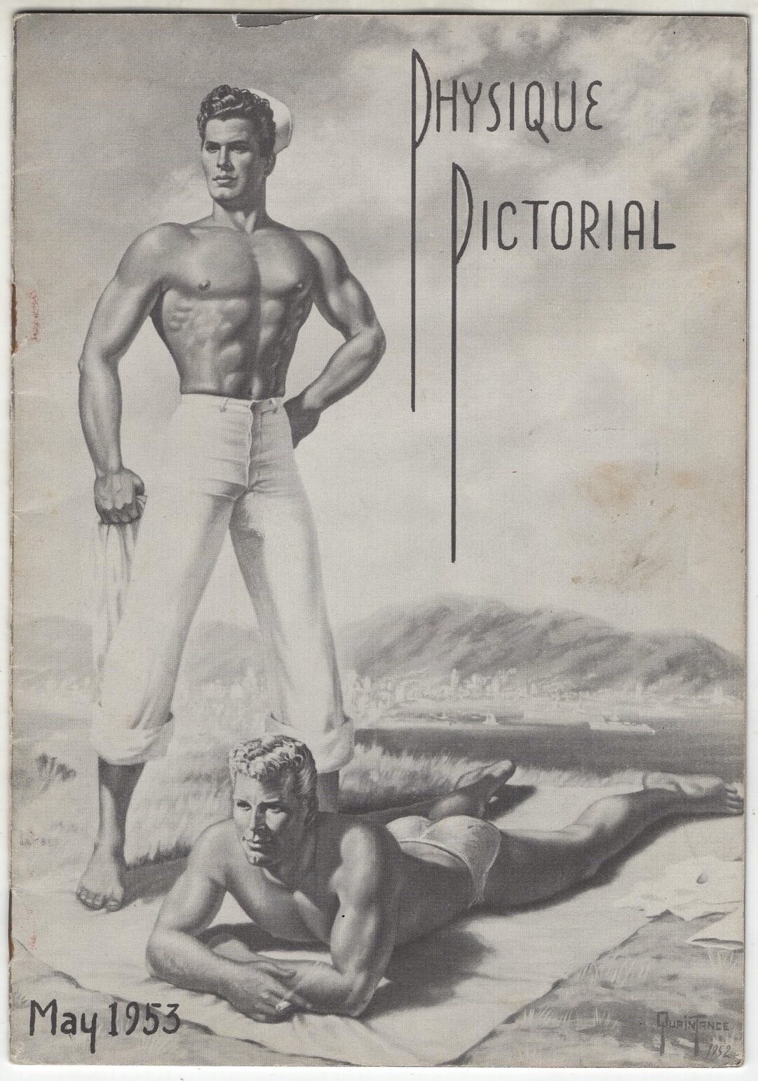 GAY:RARE vtg May 1953 beefcake mag PHYSIQUE PICTORIAL v. 3 n.2 George ...