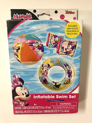 Disney Junior Minnie Mouse Inflatable Swim Set (For Children 3+, Up To ...