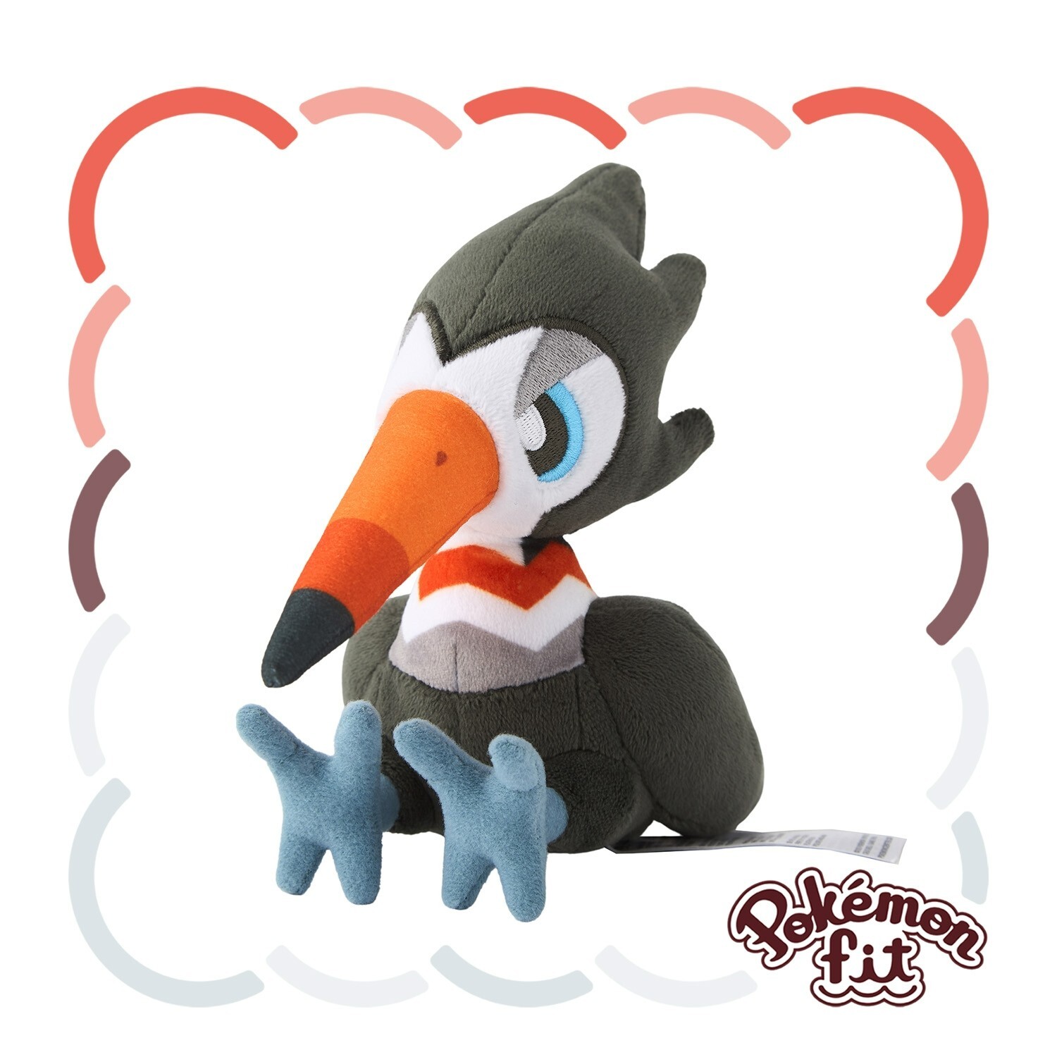 Pokemon Center Fit Plush Doll - 732 Trumbeak 6in Normal Woodpecker Bird ...