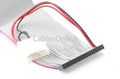 18" 2-Drive IDE 44-Pin Laptop & 40-Pin Desktop Hard Drive Cable w ...