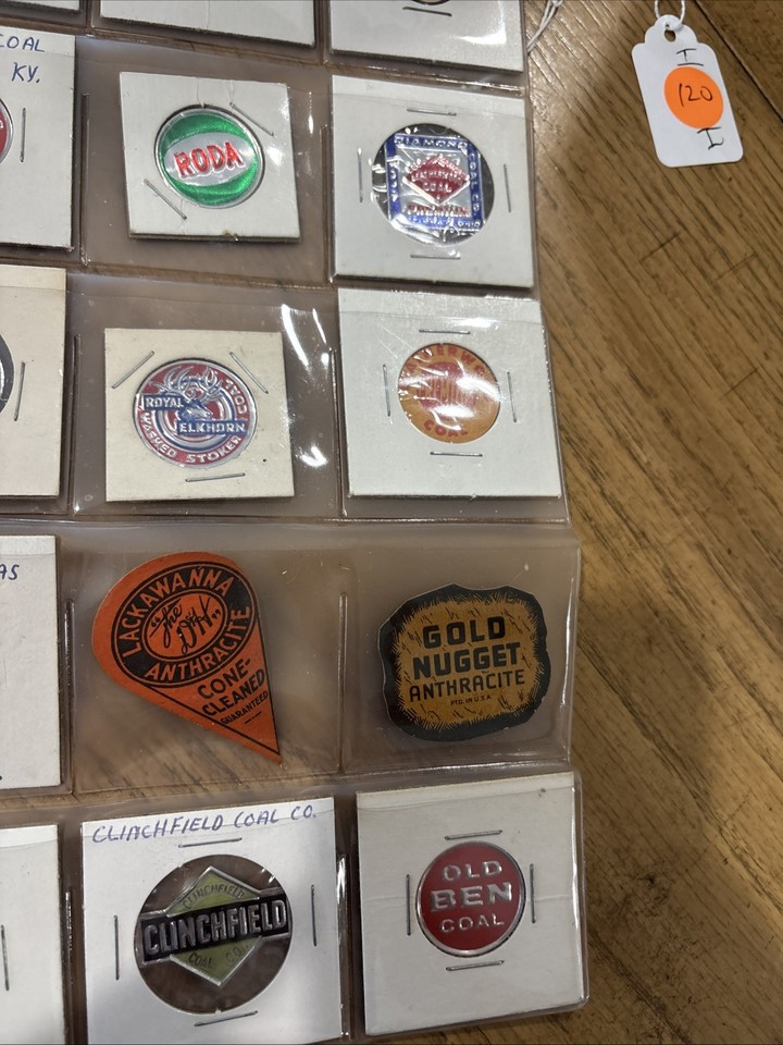 Huge Collection Lot Of 32 Mining Coal Advertising Scatter Tags Many ...