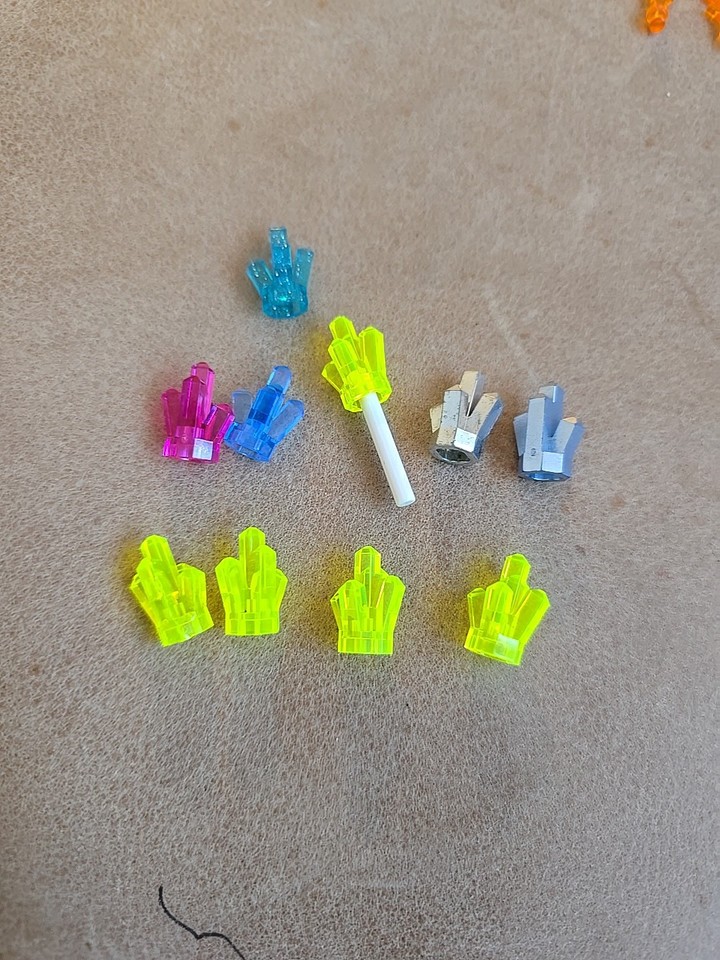 LEGO - 10 pcs Lot Crystals 5 Point Stone Rock - Treasure Gems Jewels ...