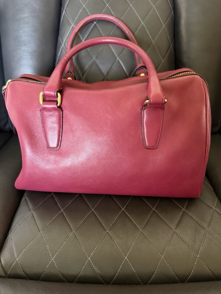 Coach Legacy Haley Oxblood Leather Satchel With Tassel. Clean Inside | eBay