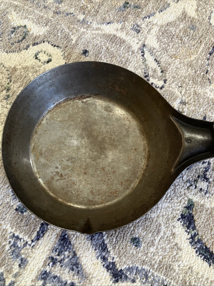 Vtg Savory Fry Pan Cowboy Skillet Pressed Steel As Found Approx 7.5 ...