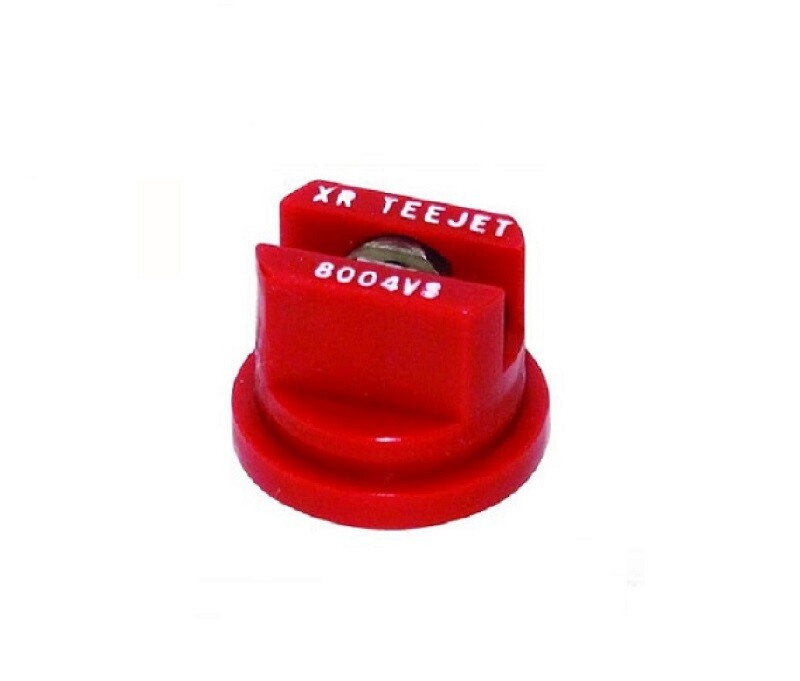 TeeJet Extended Range Flat Spray Tip Red 80° Polymer w/ SS Insert ...