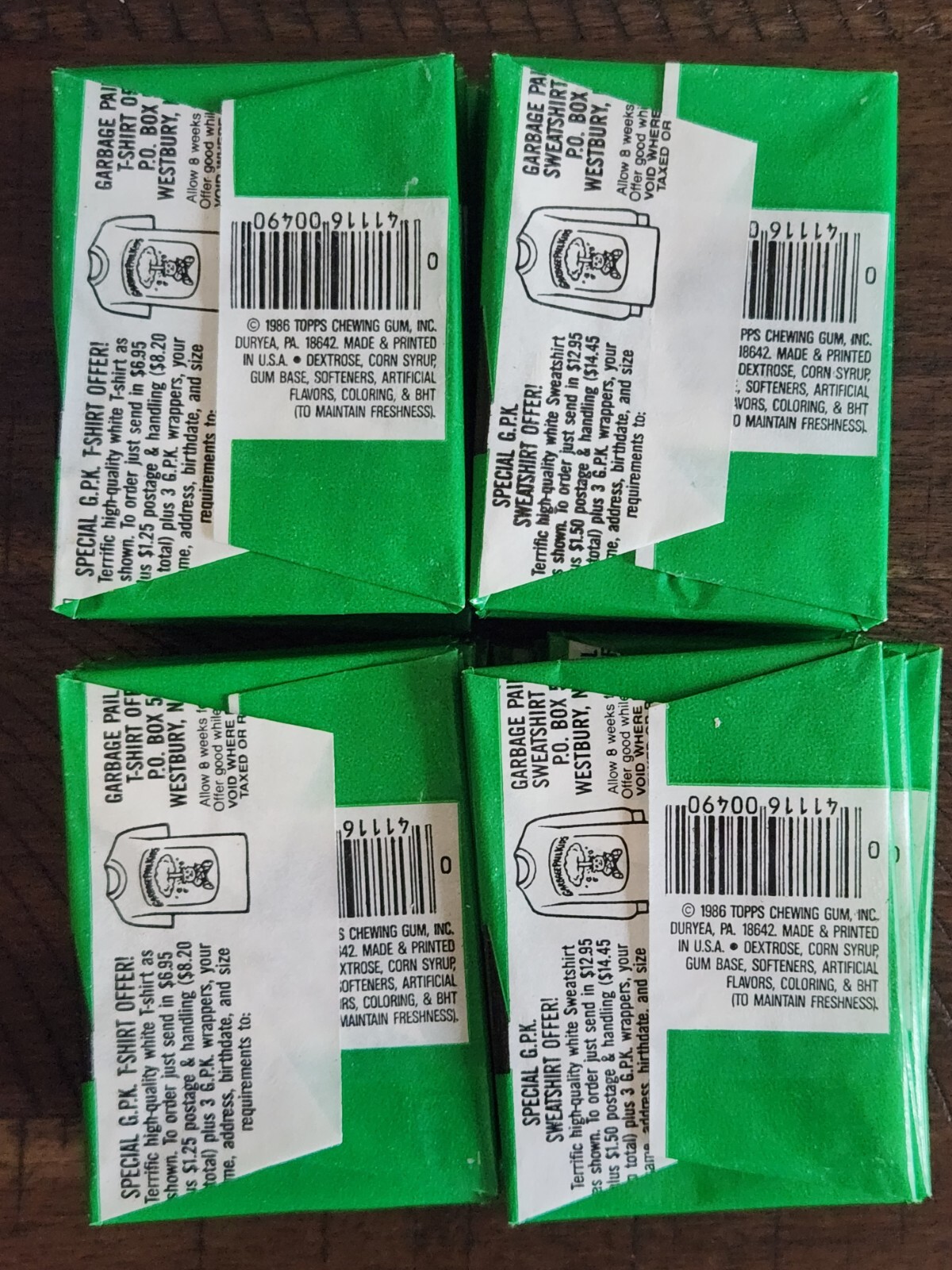 LOT EMPTY BOX & 48 WRAPPERS 1986 Garbage Pail Kids GPK OS3 3rd Series 3 ...