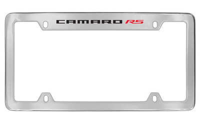 Chevrolet Camaro RS Chrome Plated Brass Metal License Plate Frame ...
