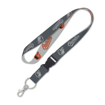 BALTIMORE ORIOLES KEYCHAIN LANYARD DETACHABLE BUCKLE 1" WIDTH 22" LONG ...