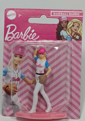 Mattel Barbie "Baseball Barbie" Mini Figure - 2 1/2 inches - New | eBay