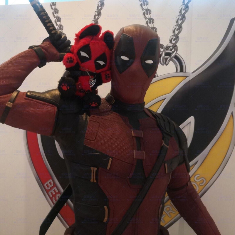 30cm Marvel Deadpool Bear Plush Doll Stuffed Cotton Pillow Cute Toy ...