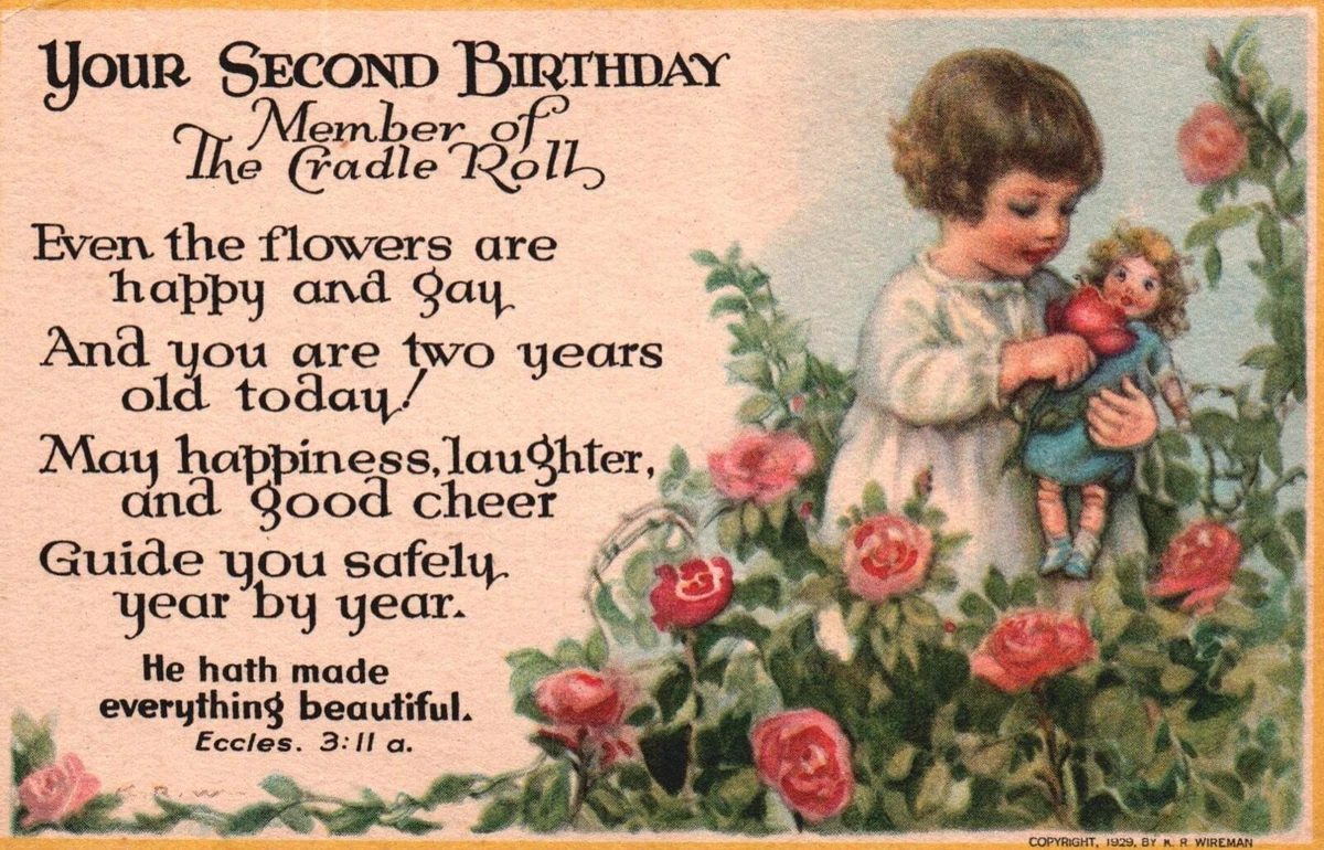 Happy 2nd Birthday Girl Poem