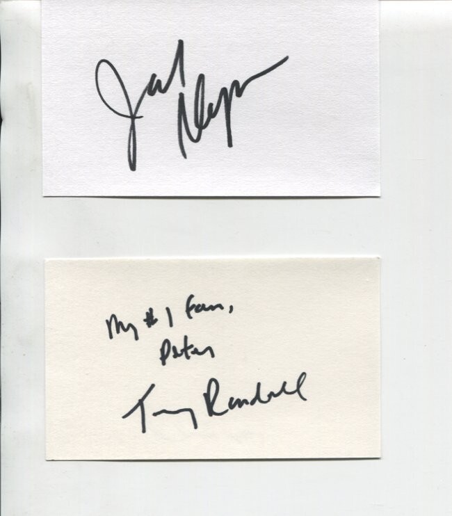 the Odd couple TONY RANDALL & JACK KLUGMAN signed AUTOGRAPH 9262 | eBay