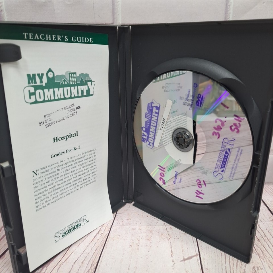 8- Educational Children's DVD's, My Community, Schlessinger Media, Home ...