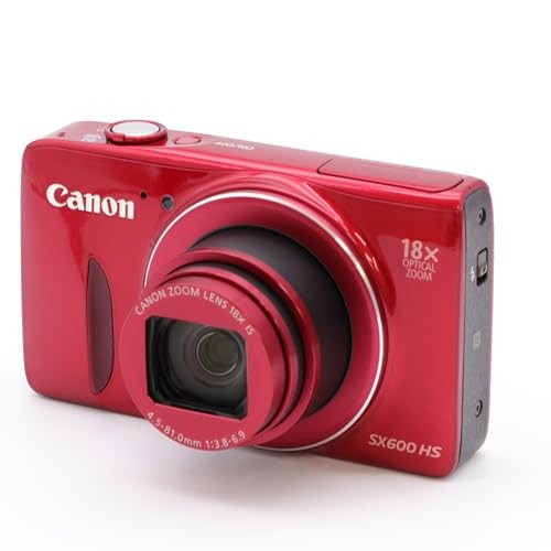 Canon PowerShot SX600 HS Red Digital Camera 18x Optical Zoom Wi-Fi ...
