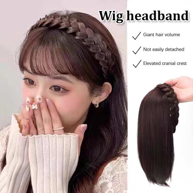 Wig For Woman Headband With Wig Fish Bone With Wig Integrated Hair ...