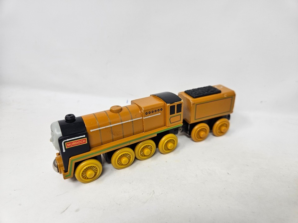Thomas & Friends Wooden Railway Murdoch & Tender Train Tank Engine GUC ...