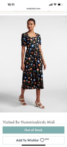 NWT Modcloth Princess Highway Visited By Hummingbirds dress AU6 | eBay