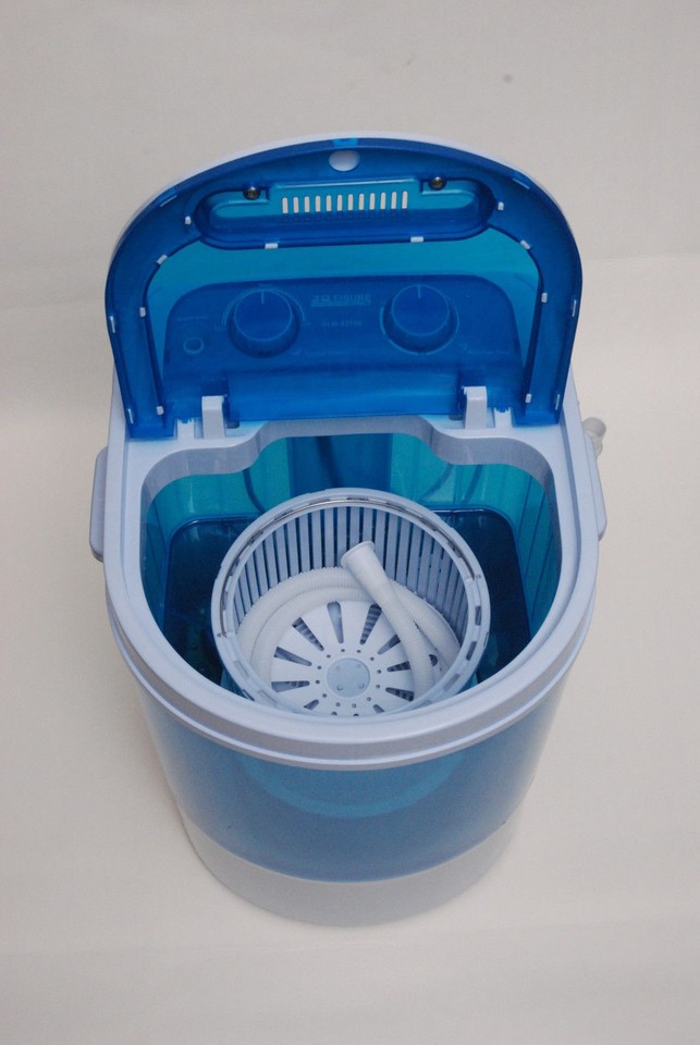 LEISURE DIRECT 230V MINI PORTABLE WASHING MACHINE FOR STUDENTS + SPIN ...