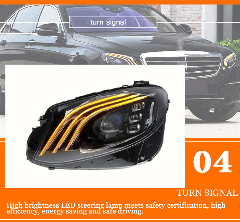 LED Headlights Assembly For Benz E-Class W213 2016-2020 LED DRL Turn ...