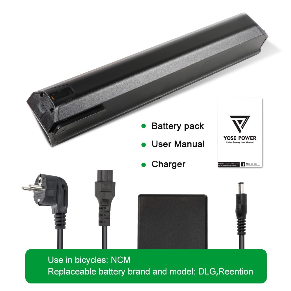 36V 13Ah (481Wh) E-Bike Li-ion Akku Pedelec Batterie für NCM/DLG ...