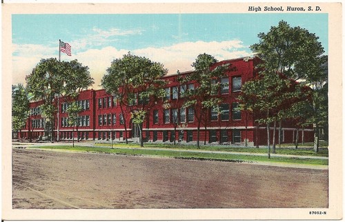 High School in Huron SD Postcard | eBay