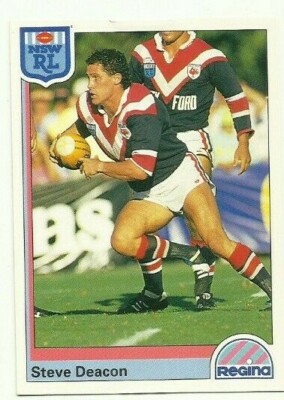 1992 REGINA SYDNEY ROOSTERS STEVE DEACON #111 CARD NSW RUGBY LEAGUE | eBay
